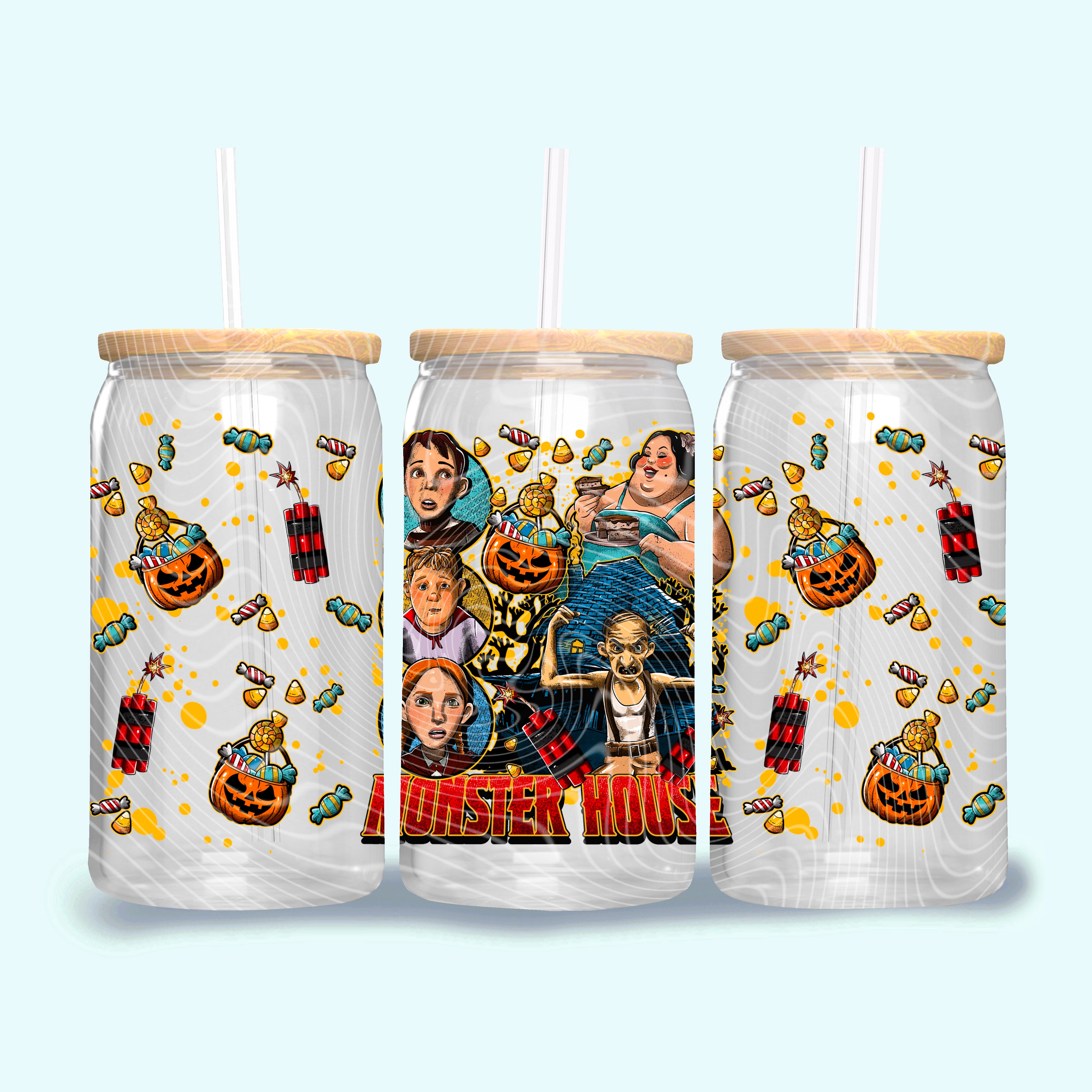 Spooky Monster House - 16oz UV DTF Transfer Film – iheartcustoms