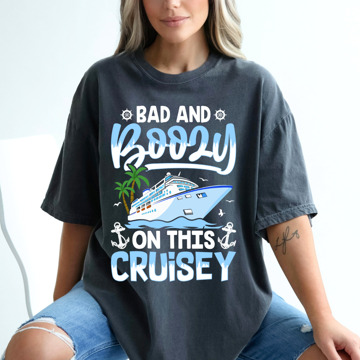 Bad and Boozy on this cruisey DTF Transfer Film – iheartcustoms