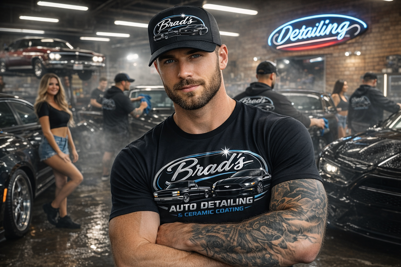 Custom Hats and DTF Printing for Auto Detailing Brands | iHeartCustoms ...