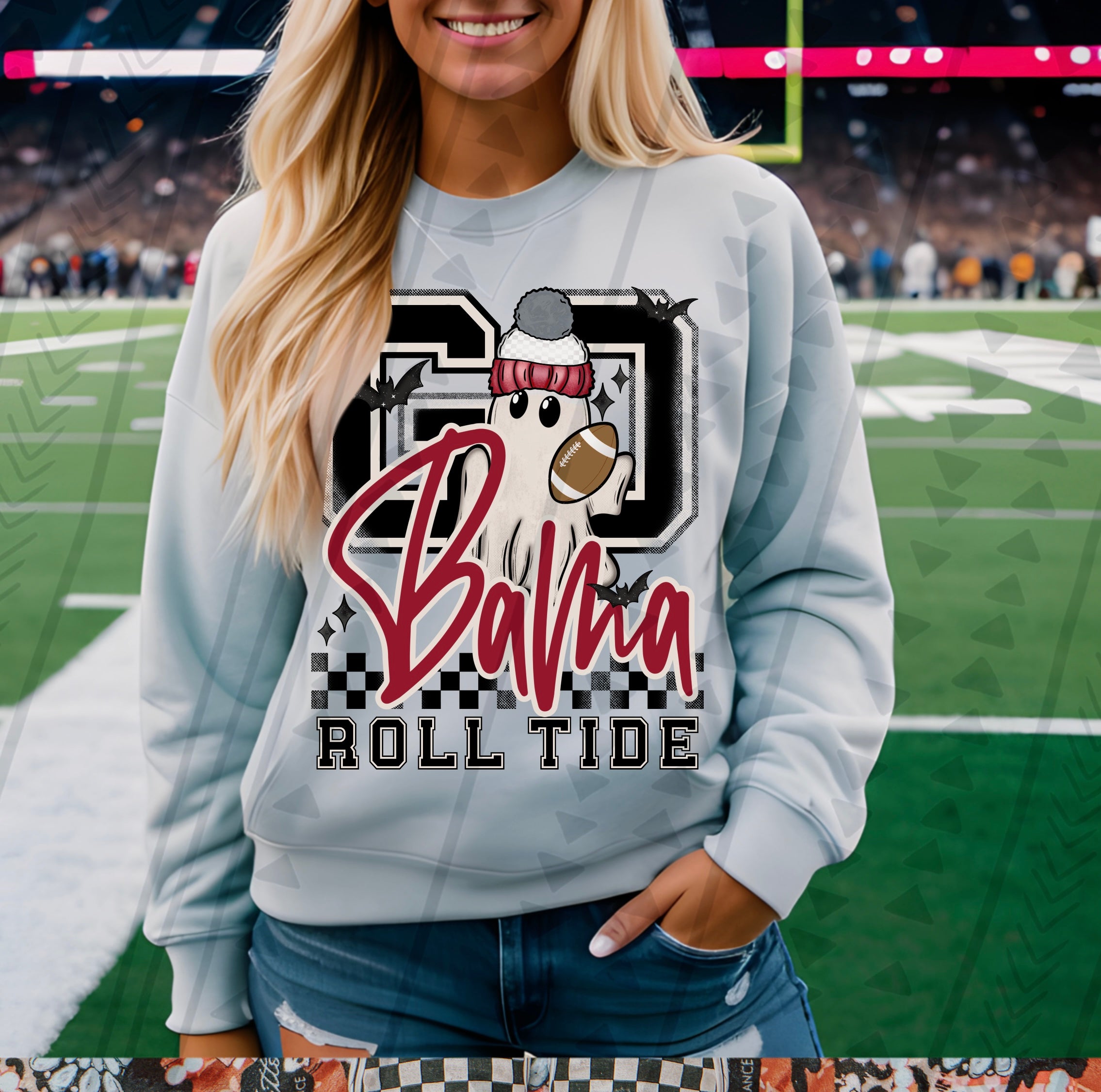 Football Ghoul GO Bama Roll Tide DTF Transfer Film – iheartcustoms