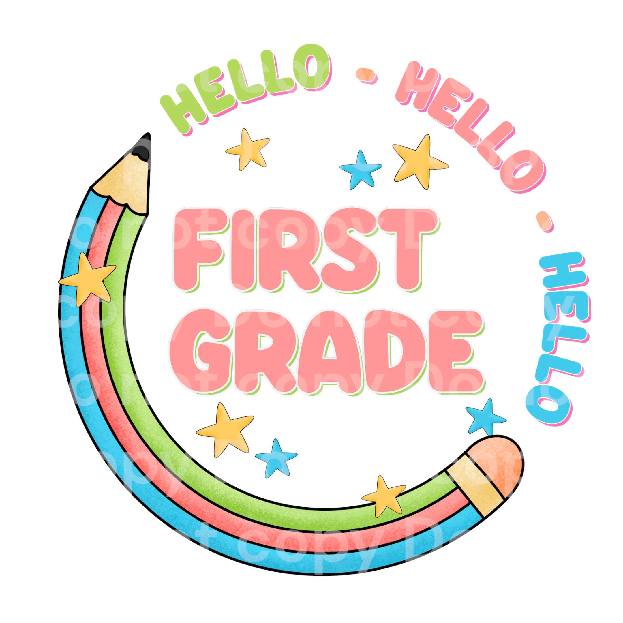 First Grade Pencil Transfer Film 2228 – iheartcustoms