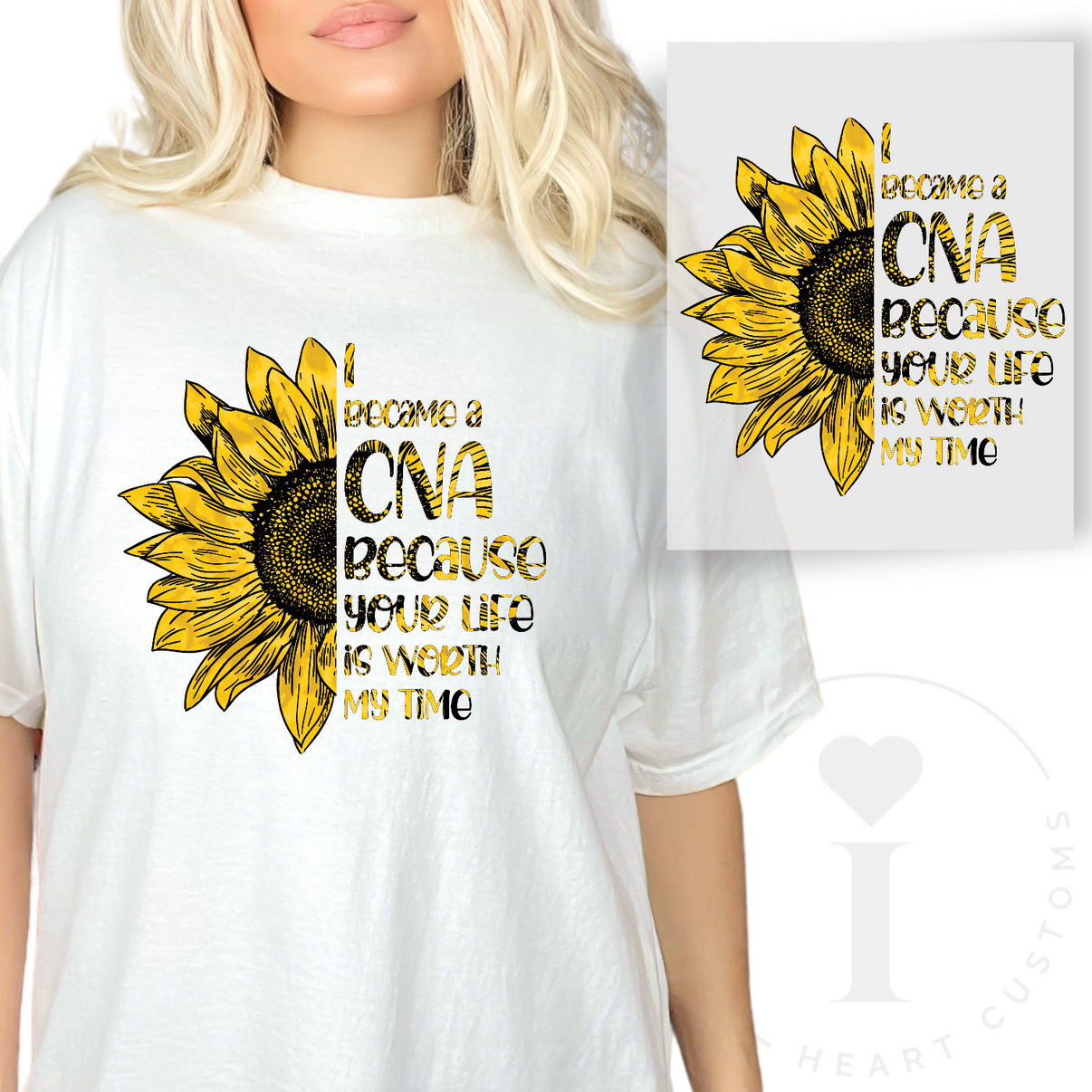 Pretty Sunflower CNA Transfer Film 2202 – iheartcustoms